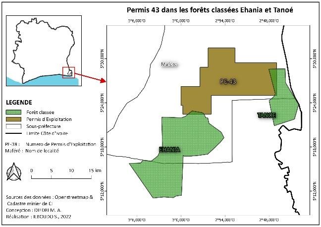 Côte d’Ivoire - Mali : cartographie d’une déforestation "autorisée ...